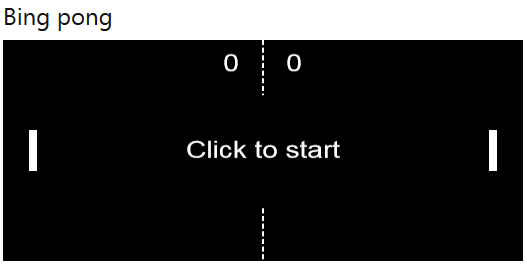 Pong - Bings New Easter Egg Game